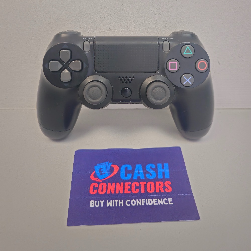 Pre-owned PS4 Official Dual Shock 4 Black Controller (V2) - Own4Less